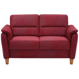 Home Affaire 2-Sitzer &raquo;Palmera, B: 149 cm&laquo; mit Federkern rot 100% Polyester;Struktur (100% Polyester);Luxus-Microfaser in Lederoptik (100% Polyester) 