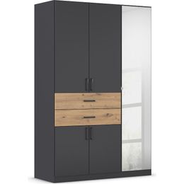 Rauch Dreht&uuml;renschrank &raquo;Maika&laquo; mit Spiegel, 2 Schubladen, in verschiedenen Breiten, H&ouml;hen und Farben grau Holzwerkstoff B/H/T: 136cm x 210cm x 54cm