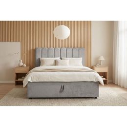 OTTO home Boxbett &raquo;HAILEYY, Polsterbett mit Bettkasten, inkl. Taschenfederkernmatratze H3&laquo; mit Kaltschaumtopper, Chenille-Bezug, 140x200 & 180x200 cm 