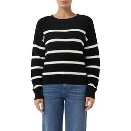 comma, Comma Casual Identity Damen comma casual identity Strickpullover im Loose Fit schwarz L (40)