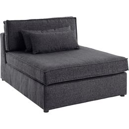 OTTO home Sofa-Mittelelement &raquo;Enid&laquo; Teil eines Modulsofas, fester Sitzkomfort, auch in Breitcord schwarz Baumwollmix (60% Baumwolle/40% Leinen);