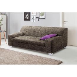 DOMO collection 3-Sitzer &raquo;Amando zeitlos und modern, komfortabel,&laquo; in vielen Bezugsvarianten, auch in Leder braun Microfaser PRIMABELLE (100% 