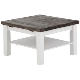 OTTO home Couchtisch &raquo;Antique&laquo; aus massiver Kiefer, FSC zertifiziert, Breite 77 cm grau B/H/T: 77cm x 45cm x 77cm
