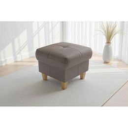 Sit & More sit&more Polsterhocker &raquo;Pamela, Leder, B: 58 cm&laquo; 1 Stk. tlg. mit praktischen Stauraum, hochwertige Qualit&auml;t, verschiedene Farben braun B/H/T: 58cm x 