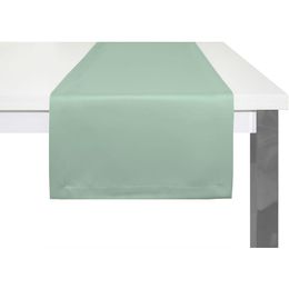WIRTH Tischl&auml;ufer &raquo;NEWBURY&laquo; gr&uuml;n Baumwolle, Polyester B/L: 50cm x 150cm, eckig