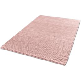 Sch&ouml;ner Wohnen Kollektion SCH&Ouml;NER WOHNEN-Kollektion Wollteppich &raquo;Poppy 6024&laquo; rechteckig 18 mm H&ouml;he hochwertiger Handweb, Wolle, Wohnzimmer, Sch&ouml;ner Wohnen Kollektion rosa Wolle