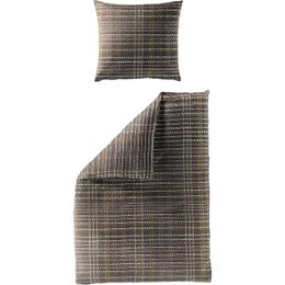 Bierbaum Bettw&auml;sche &raquo;4143&laquo; 2 Stk. Biber, 100 % Baumwolle, pflegeleicht, kuschelig weich Biber, Obermaterial: 100% Baumwolle B/L: 155cm x 220cm, 1 Stk.