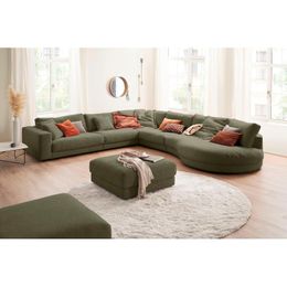 3C Candy Ecksofa &raquo;Enisa II, bequem und komfortabel, Mega Familiensofa, L-Form&laquo; incl. 3 Flatterkissen, wahlweise mit Flecken-Schutz-Bezug Easy care 