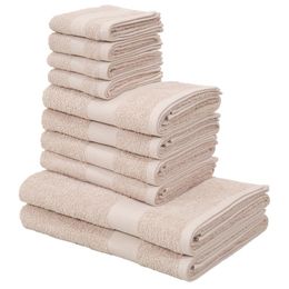 OTTO home Handtuch Set &raquo;Melli, 2 Duscht&uuml;cher 70x140, 4 Handt&uuml;cher 50x100, 4 G&auml;stet&uuml;cher 30x50&laquo; Set Walkfrottee Handtuchset in dezenten Farben mit 