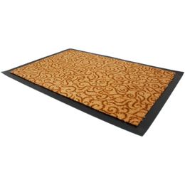 PRIMAflor-Ideen in Textil Fu&szlig;matte &raquo;BRASIL, Made in Netherlands&laquo; rechteckig 6 mm H&ouml;he Schmutzfangmatte, In- und Outdoor geeignet, waschbar beige 