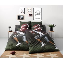 OTTO home Bettw&auml;sche &raquo;Joonas&laquo; 2 Stk. Fu&szlig;ball, American Football Renforc&eacute;, Obermaterial: 100% Baumwolle B/L: 135cm x 200cm, 1 Stk., 1 Stk., Renforc&eacute;, B