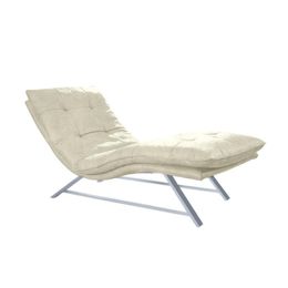 W.Schillig Relaxliege &raquo;daily dreams&laquo; in Waffelkissen-Optik, wahlweise mit Motor, Kufengestell, in 2 Breiten beige Stoff S37 (100% Polyester) B/H/T: 