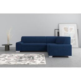 DOMO collection Ecksofa &raquo;Anzio in kubischer Formensprache, flache Armlehnen, L-Form&laquo; Wahlweise mit Bettfunktion und Federkern f&uuml;r hohen Sitzkomfort 