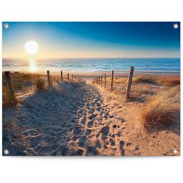 Reinders Poster &raquo;D&uuml;nenweg zum Meer&laquo; blau Leinwand B/H/T: 80cm x 60cm x 0,1cm