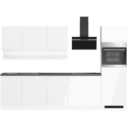KOCHSTATION K&uuml;chenzeile &raquo;KS-Virginia,neu in verbesserter Ausf&uuml;hrung&laquo; Arbeitsplatte 38 mm stark, Stauraum, Softclose, Breite 300 cm, Soft-Close, 
