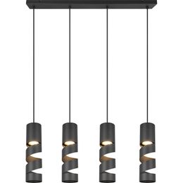 Trio Leuchten Pendelleuchte &raquo;STREAM, H&auml;ngelampe mit Metallschirm, exkl GU10 max 10W&laquo; GU10 1 Stk. warmwei&szlig; - kaltwei&szlig; H&ouml;he einstellbar max 150 cm, 