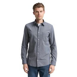 Tom Tailor Herren Tom Tailor Langarmhemd mit Brust Tasche S, N-Gr