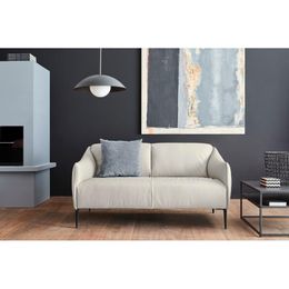 W.Schillig 2-Sitzer &raquo;sally Design-Sofa, Loungesofa, bequem, schmale Armlehnen, Breite 154cm&laquo; mit Metallf&uuml;&szlig;en in Schwarz pulverbeschichtet, Breite 154 