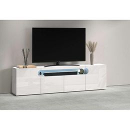 OTTO home Lowboard &raquo;REAL,Lowboard,TV-Kommode,TV-M&ouml;bel,TV-Bank&laquo; 1 Stk. tlg. Mit 4 T&uuml;ren, davon 2 abgerundet, die ein ovales offenes Fach bilden B/H/T: 