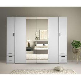 Home Affaire Kleiderschrank &raquo;Antioch, FSC-zertifiziert, mit Dreh-UND Schiebet&uuml;ren&laquo; B/T/H 270/61,4/207cm, inklusive Einlegeb&ouml;den und Kleiderstangen, 