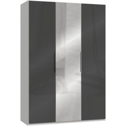 wimex Kleiderschrank &raquo;Level by fresh to go&laquo; mit Glas- und Spiegelt&uuml;ren wei&szlig; B/H/T: 150cm x 216cm x 58cm, T&uuml;ren: 3 Stk.