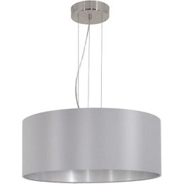 Eglo H&auml;ngeleuchte &raquo;MASERLO&laquo; E27 Pendelleuchte, Pendellampe, Wohnzimmer, Esszimmer, gem&uuml;tlich, 110x53cm grau 3, &Oslash; 53cm