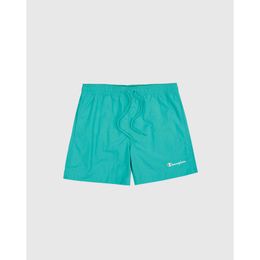 Champion Herren Badeshorts &raquo;Icons Beachshort Mid&laquo; f&uuml;r Wasser und Freizeit, mit sportlichem Look, schnelltrocknend gr&uuml;n XS (44), N-Gr