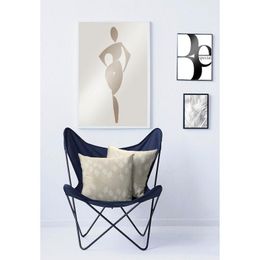 Apelt Dekokissen &raquo;5701&laquo; beige Obermaterial: 75% Polyester, 25% Viskose B/L: 49cm x 49cm, 1 Stk.
