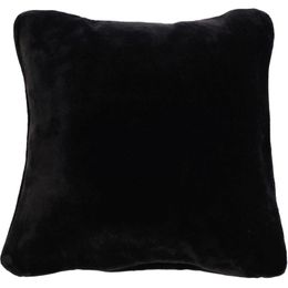 G&ouml;zze Dekokissen &raquo;Premium Cashmere-Feeling Kissen&laquo; 50x50cm,passend zur Premium Cashmere-Feeling Decke,Kissenh&uuml;lle&F&uuml;llung schwarz Polyester B/L: 50cm x 50cm