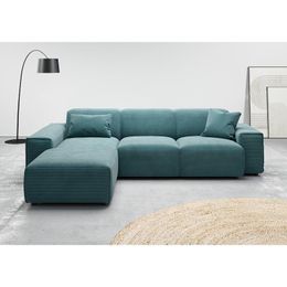 Home Affaire Ecksofa &raquo;Glimminge L-Form auch in Breitcord, Feincord + Easy care-Bezug,&laquo; Breite 264, Zierkissen blau 12% Polyaxryl, 88% Polyester B/H/T: