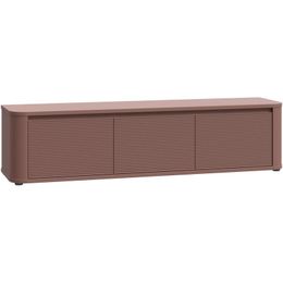 FORTE TV-Board B/H/T 168/41,5/41,3 cm Soft Close, Stauraum, MDF Front braun Holzwerkstoff B/H/T: 168cm x 41,5cm x 41,3cm, 3 Stk.