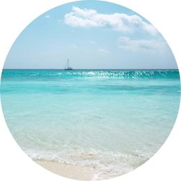 Komar Fototapete &raquo;Vlies selbstklebend - Lagoon - Gr&ouml;&szlig;e 125 x 125 cm&laquo; bedruckt glatt Wohnzimmer, Schlafzimmer blau Vlies B/L: 125m x 125m, Rollen: 1
