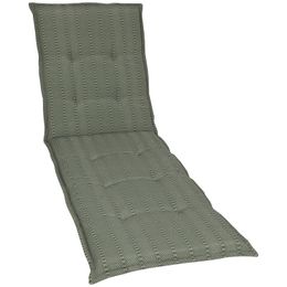 GO-DE Liegenauflage 190x60 cm gr&uuml;n Baumwolle, Polyester, Polyurethan B/H/T: 60cm x 7cm x 190cm, Muster