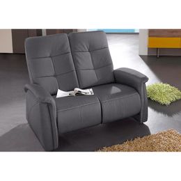 exxpo - sofa fashion 2-Sitzer &raquo;Tivoli, Kinosofa, bequem und komfortabel durch die Relaxfunktion&laquo; (2-sitzig), schmale Armlehnen, hohe R&uuml;ckenlehne grau 