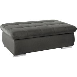 DOMO collection Hocker &raquo;MONA 135x79 cm, praktisch und komfortabel&laquo; mit Stauraumfach grau Struktur fein 100% Polyester;Chenilleoptik 100% Polyester;