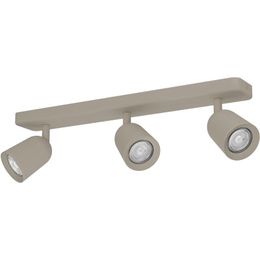 Eglo Deckenspot &raquo;CAMALDOLI Spotlampe - Stahl - GU10 - 3X10W - IP20&laquo; GU10 1 Stk. Wandleuchte, Wandspot, schwenkbar, Strahler, L52 x B4,5 x H11,5 cm 3, 