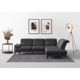 Sit & More sit&more Ecksofa &raquo;Cabana L-Form&laquo; Ottomane, wahlweise mit Sitztiefen-,Armlehnen- und Kopfteilfunktion grau 100% Polyester B/H/T: 303cm x 84cm x 244cm, 