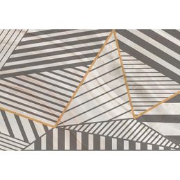ARCHITECTS PAPER Fototapete &raquo;Atelier 47 Stripes Marble 3&laquo; 3D-Optik glatt Vlies, Wand, Schr&auml;ge, Decke beige Vlies B/L: 4m x 2,7m