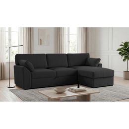 OTTO home Ecksofa &raquo;Citry&laquo; Breite 246 cm, Chenille, Bettfunktion, Bettkasten, L-Form grau 100% polyester B/H/T: 246cm x 88cm x 156cm, Chenille, 