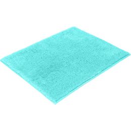Vossen Badematte &raquo;&raquo;Timeless&laquo;&laquo; H&ouml;he 10 mm fu&szlig;bodenheizungsgeeignet blau Polyacryl rechteckig (50cm x 60cm ), 1 Stk.