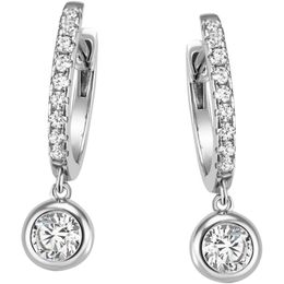 Firetti Damen Paar Creolen &raquo;Schmuck Geschenk Silber 925 Ohrschmuck Ohrringe&laquo; mit Zirkonia (synth.) silber Silber 925 (Sterlingsilber)