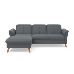 Sit & More sit&more Ecksofa &raquo;Romero L-Form&laquo; wahlweise mit oder ohne Relax-Funktion, Schlaffunktion, Bettkasten grau 100% Polyester B/H/T: 245cm x 91cm x 178cm, 