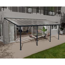 Terrassendach &raquo;Feria Alu Terrassen&uuml;berdachung&laquo; einfache DIY Montage grau Aluminium, Polycarbonat (PC) B/H/T: 730cm x 305cm x 294cm