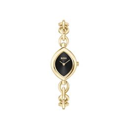 BOSS Damen BOSS Quarzuhr &raquo;FIORA&laquo; Armbanduhr, Damenuhr, Edelstahlarmband, analog gold Einheitsgr&ouml;&szlig;e