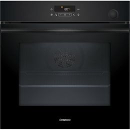 Constructa Pyrolyse Backofen &raquo;CF4A28063&laquo; mit Teleskopauszug nachr&uuml;stbar schwarz Einheitsgr&ouml;&szlig;e Pyrolyse Backofen