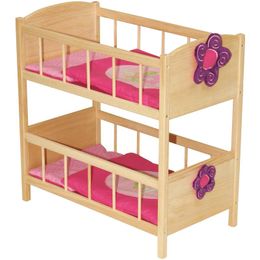 Roba Puppenbett &raquo;Puppenetagenbett, Happy Fee&laquo; beige Einheitsgr&ouml;&szlig;e Puppenbett