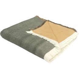 Adam Wohndecke &raquo;Solo&laquo; GOTS zertifiziert - aus Bio-Baumwolle, Kuscheldecke braun Baumwolle B/L: 150cm x 210cm