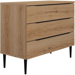 Kommode &raquo;Kommode 3 Schubladen&laquo; braun Holzwerkstoff B/H/T: 95cm x 78cm x 45cm, 3 Stk.