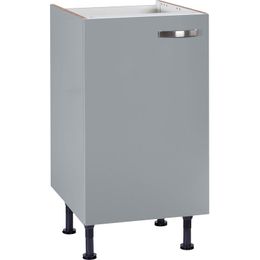 KOCHSTATION Sp&uuml;lenschrank &raquo;KS-Cara&laquo; Breite 45 cm grau basaltgrau, B/H/T: 45cm x 87cm x 58,4cm, T&uuml;ren: 1 Stk.
