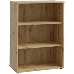 FORTE Aktenregal &raquo;Goldsboro&laquo; mit 3 offenen F&auml;chern, unterschiedliche Breiten, H&ouml;he 115 cm braun Holzwerkstoff B/H/T: 84,5cm x 115,1cm x 41,5cm, 3 Stk.
